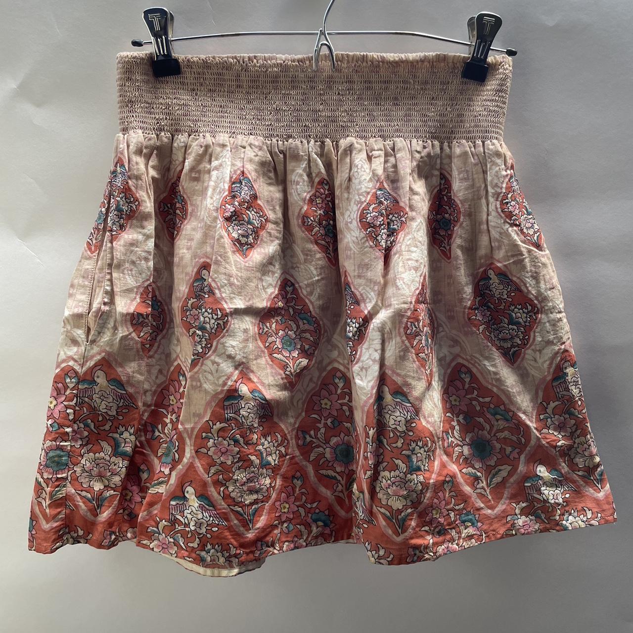 Ecoté mini skirt. Elastic band. Side pockets.... - Depop