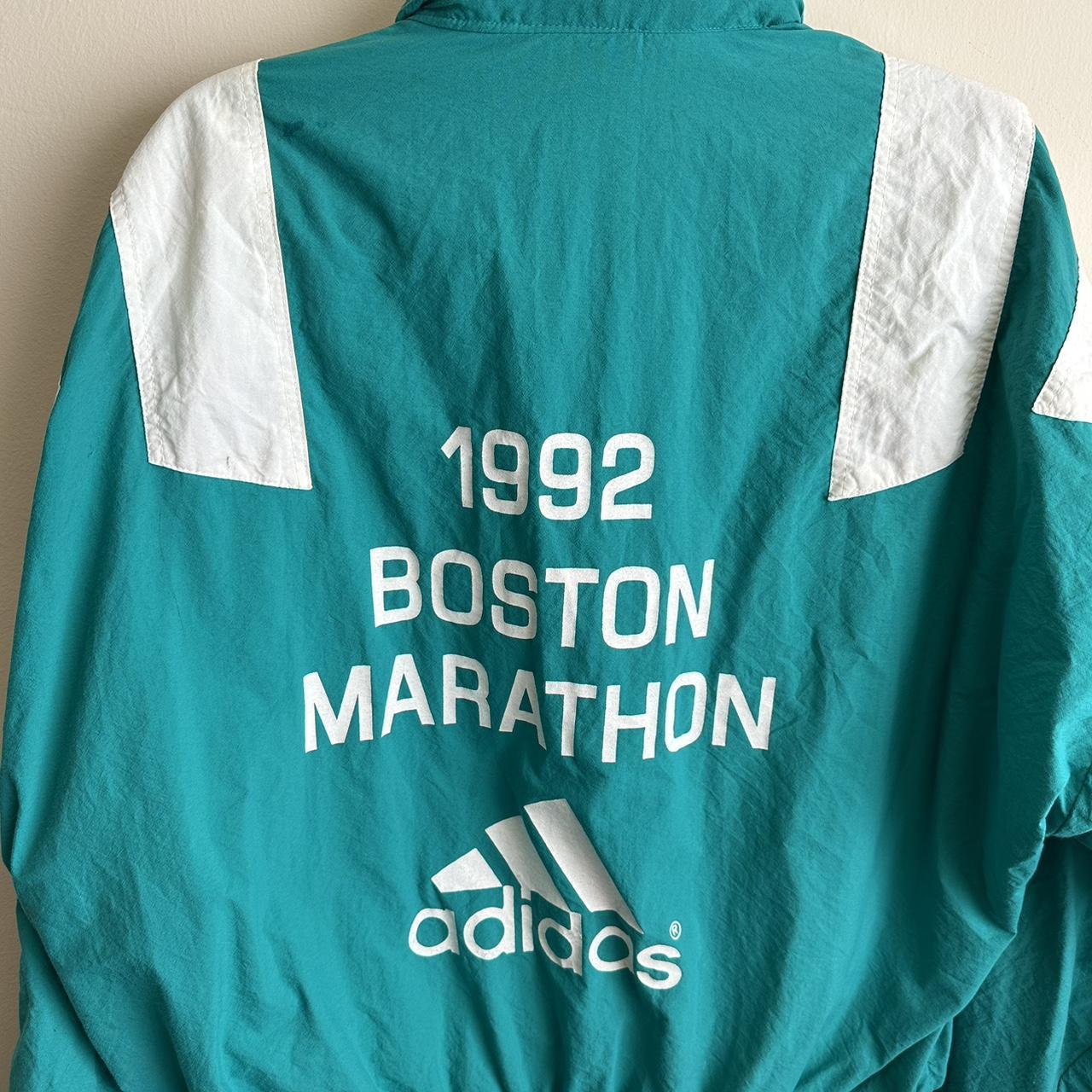 Vintage 1992 Adidas Boston Marathon jacket #vintage... - Depop