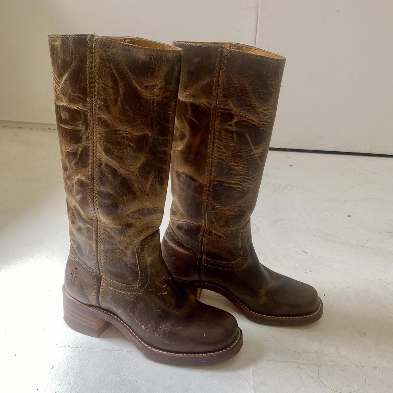 RARE Vintage Frye campus boots 🤎 These unisex boots... - Depop