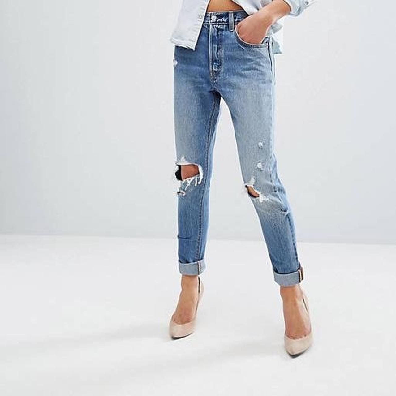 levi s 501 skinny ripped jeans these skinny jeans. Depop