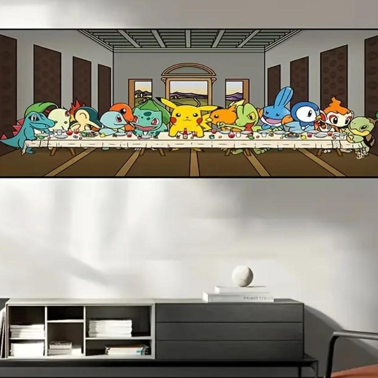 Pokémon - The Last Supper - Unframed Canvas Print -... - Depop