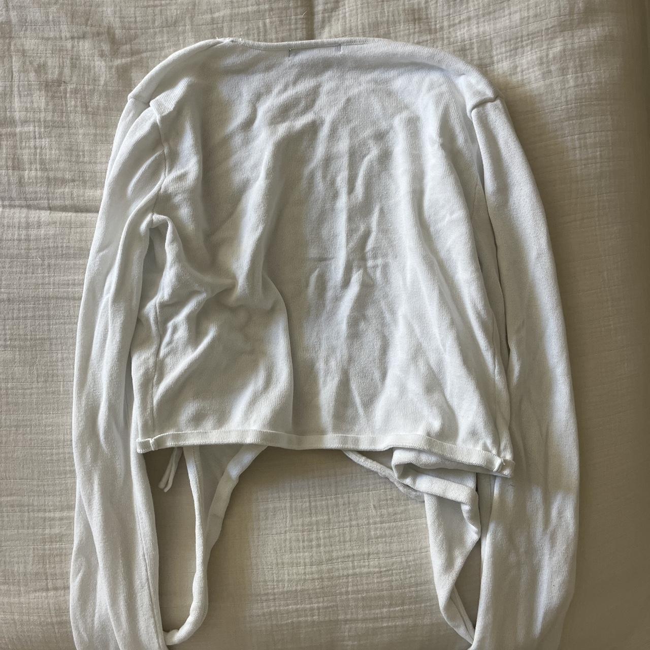 Rare brandy melvillle ballet wrap top sweater -long... - Depop