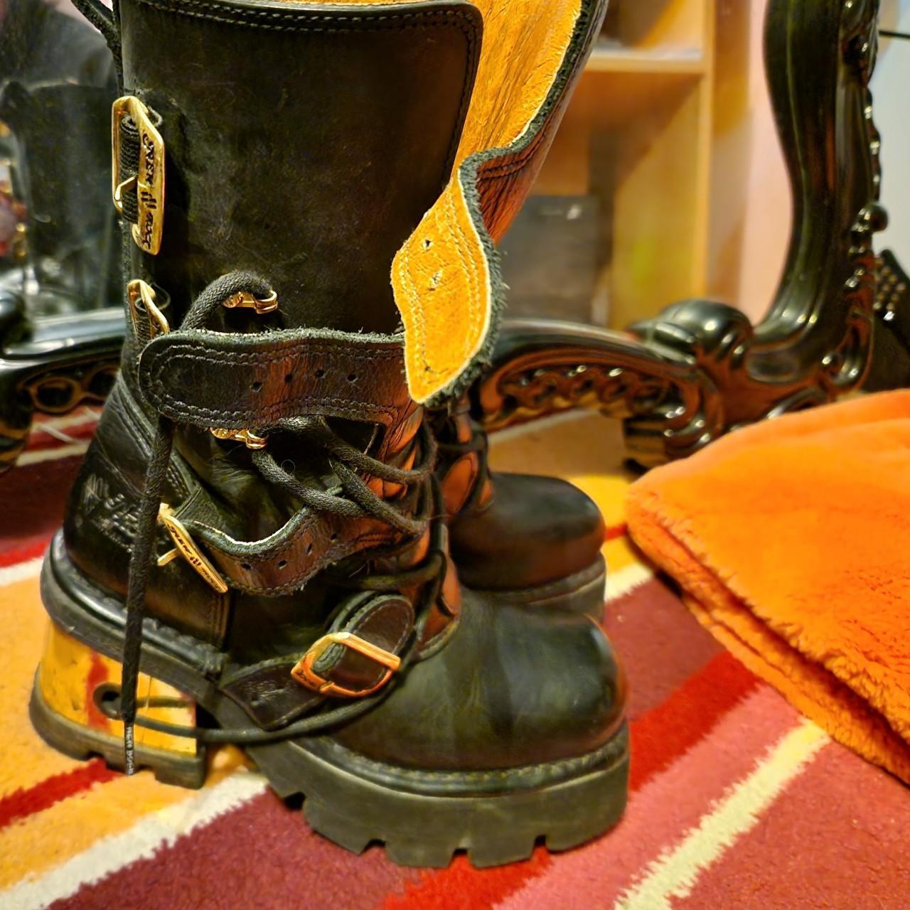 New Rock Boots size 5 See pictures for wear and... - Depop