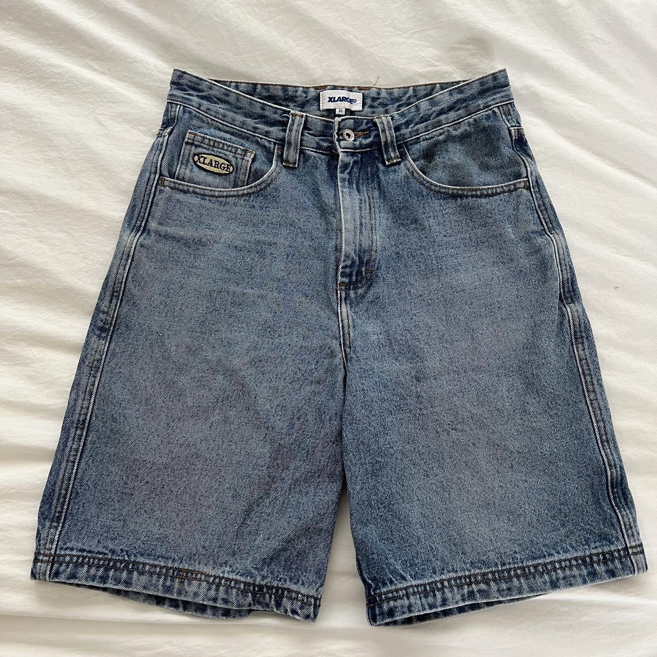 X-LARGE Jorts size 30 slight oil stain in pocket - Depop