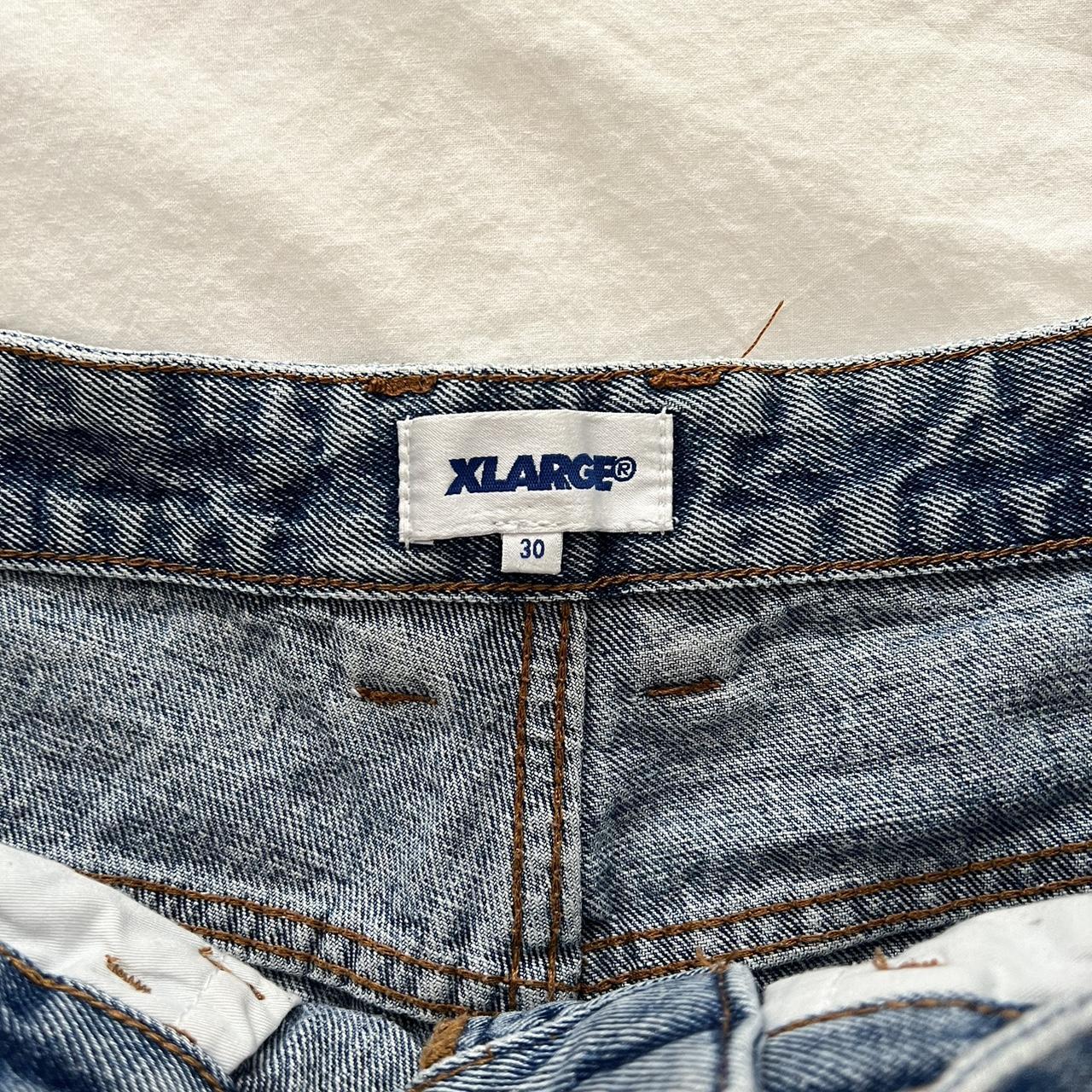 X-LARGE Jorts size 30 slight oil stain in pocket - Depop