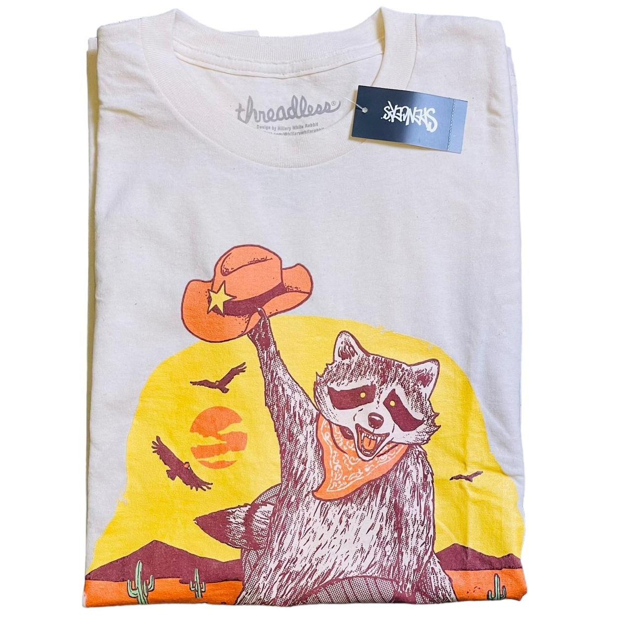 New Threadless T-shirt Mult sizes Raccoon Trashy... - Depop