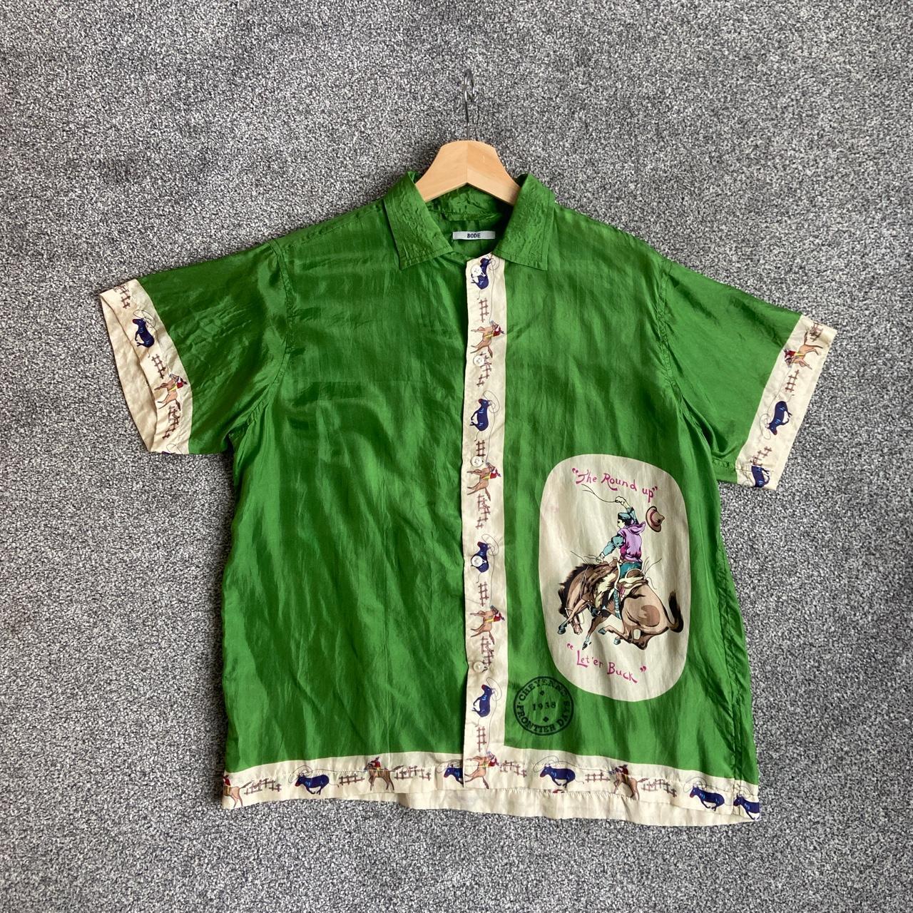 Bode Silk Cowboy Shirt 100% Silk Dm for questions... - Depop