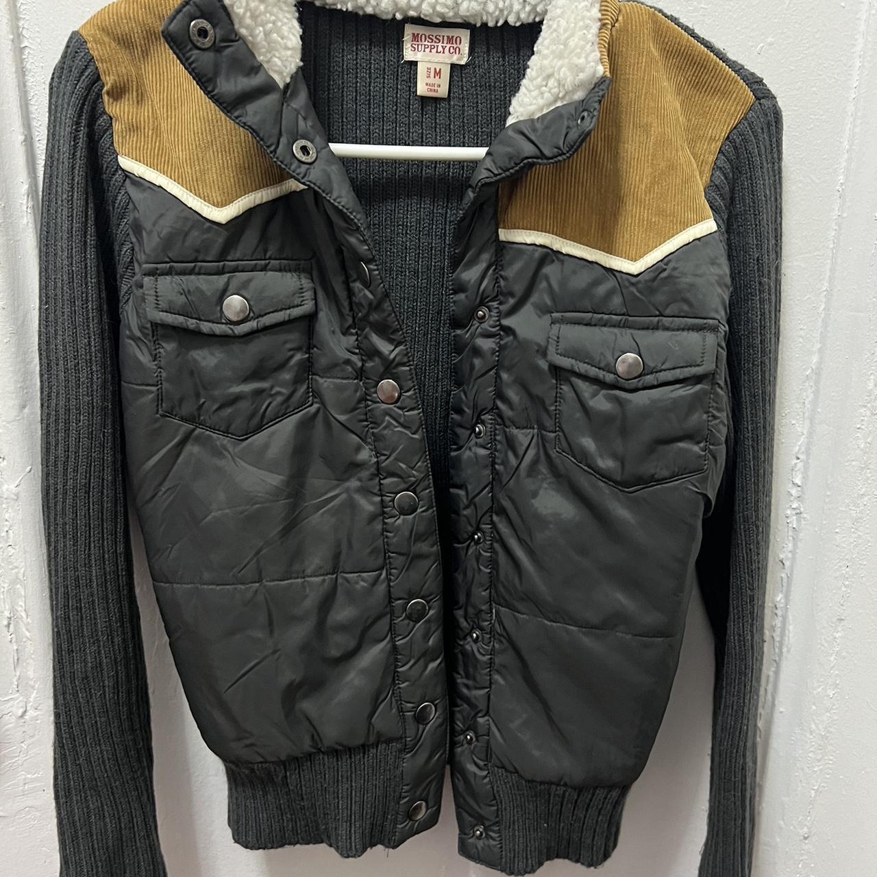 Vintage 70’s inspired Mossimo puffer/sweater jacket... - Depop