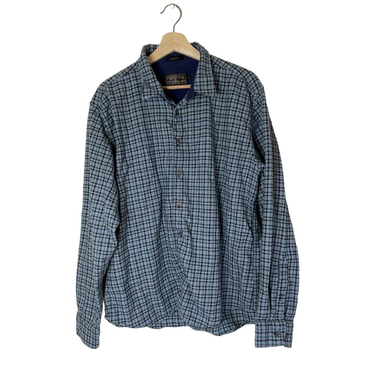 Pendleton Men's Blue Shirt | Depop