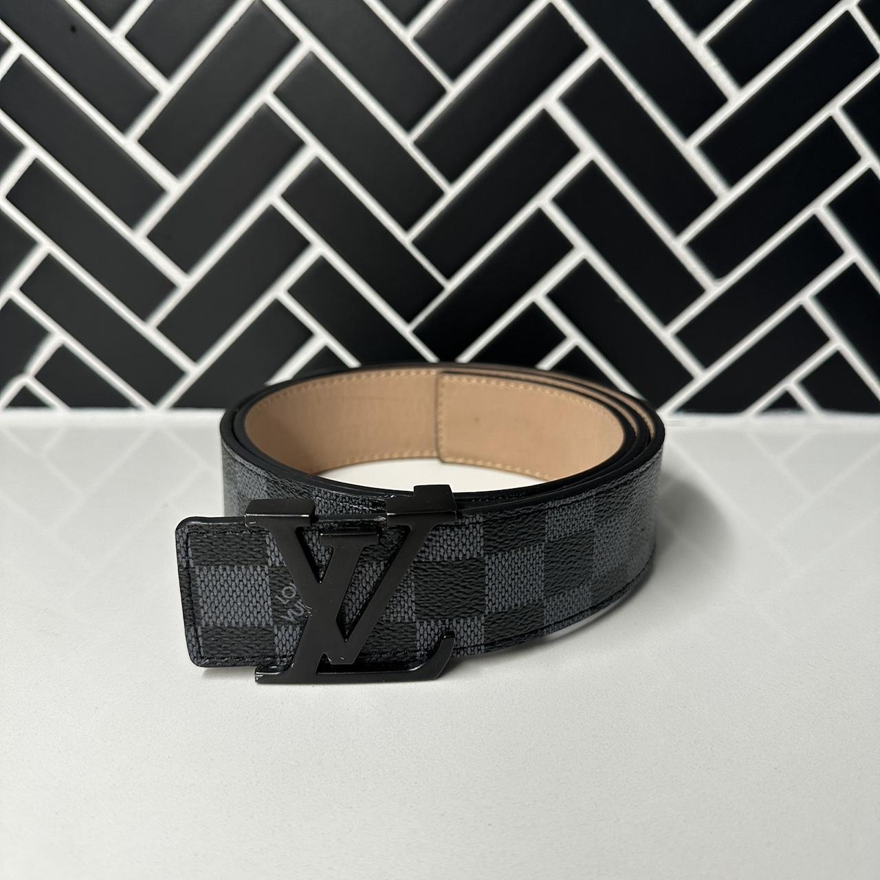 Louis Vuitton Men's Black Belt | Depop