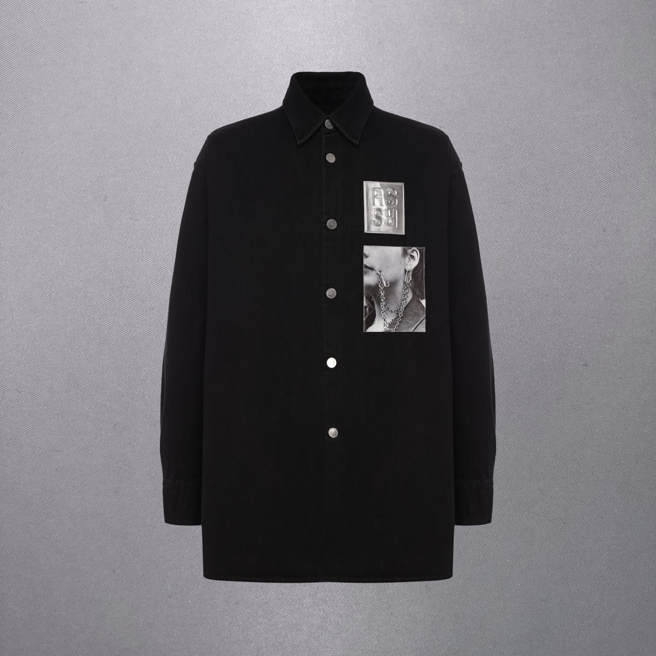 RAF SIMONS OVERSIZED SHIRT JACKET SS19 MESSAGE... | Depop
