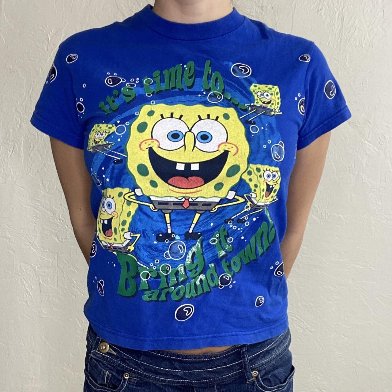 vintage y2k 2001 spongebob squarepants graphic... - Depop