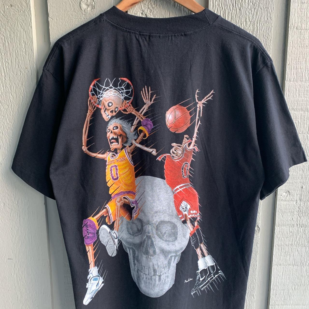 💀 🏀 Vintage Bone Man Activewear Basketball... - Depop
