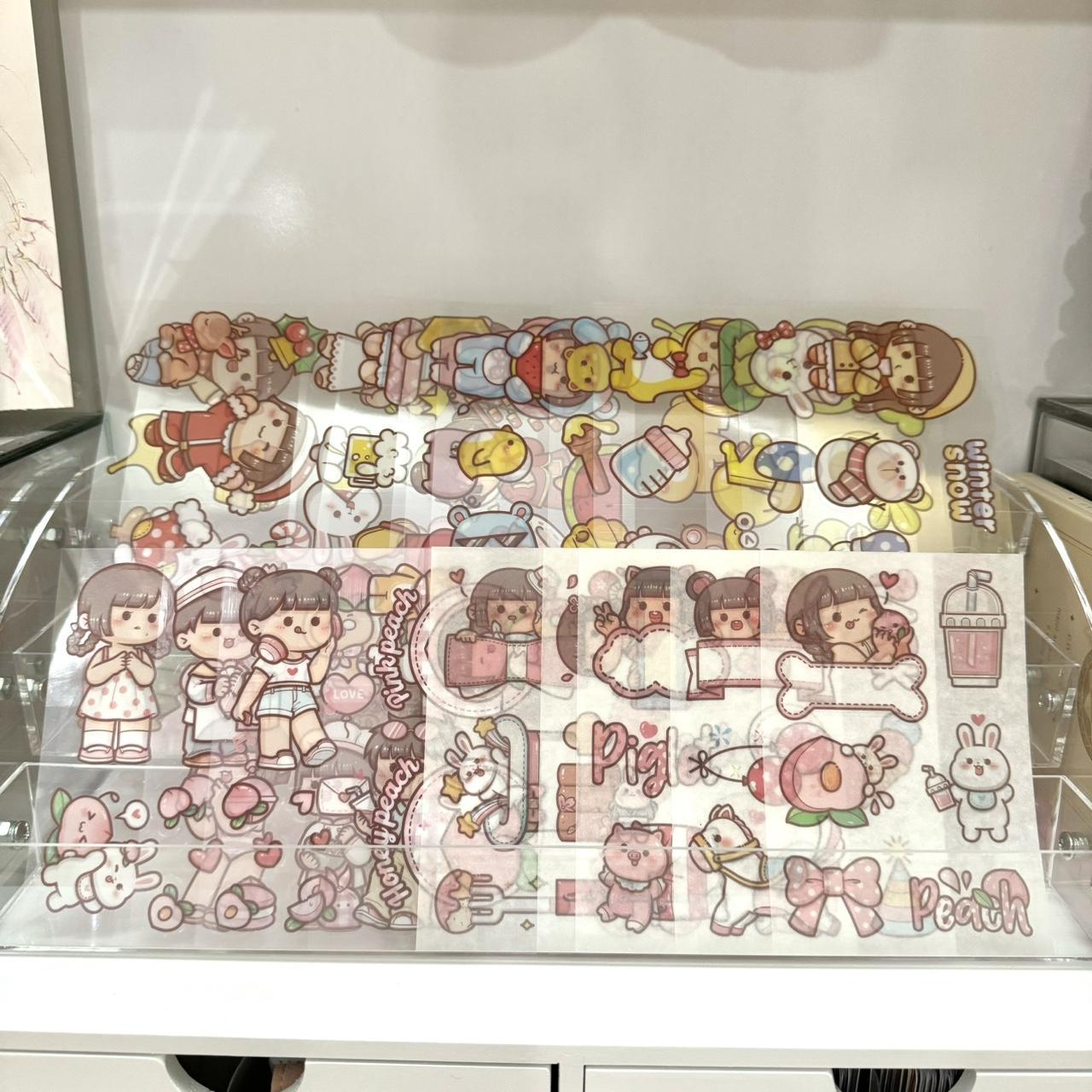 Set of stickers with a small notebook #stationary... - Depop