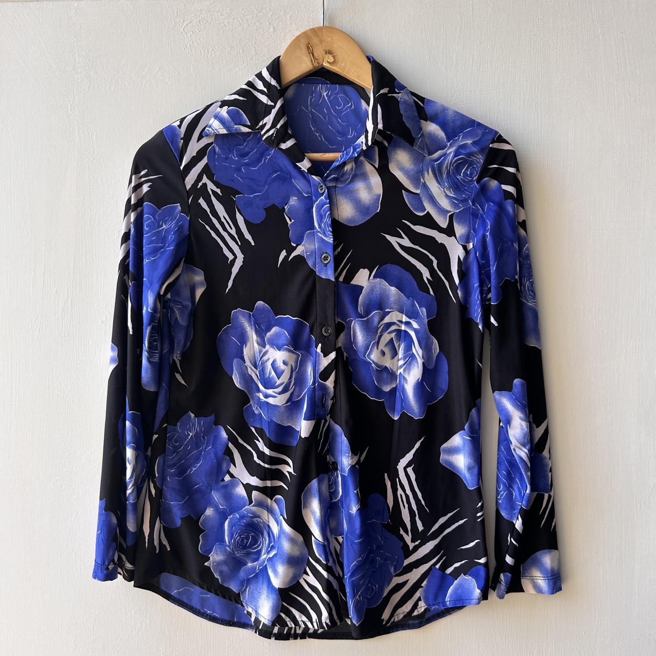 Fun stretchy shirt Worn but lots of life left - Depop