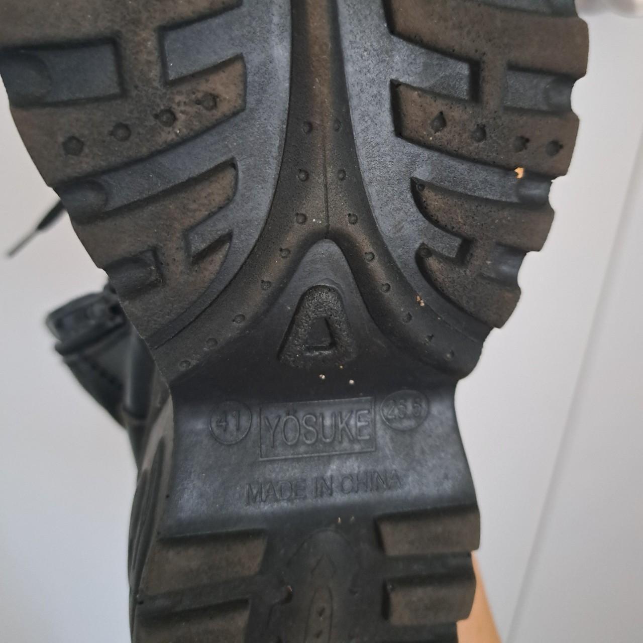 Yosuke Black Platform Sneakers unique shoes... - Depop