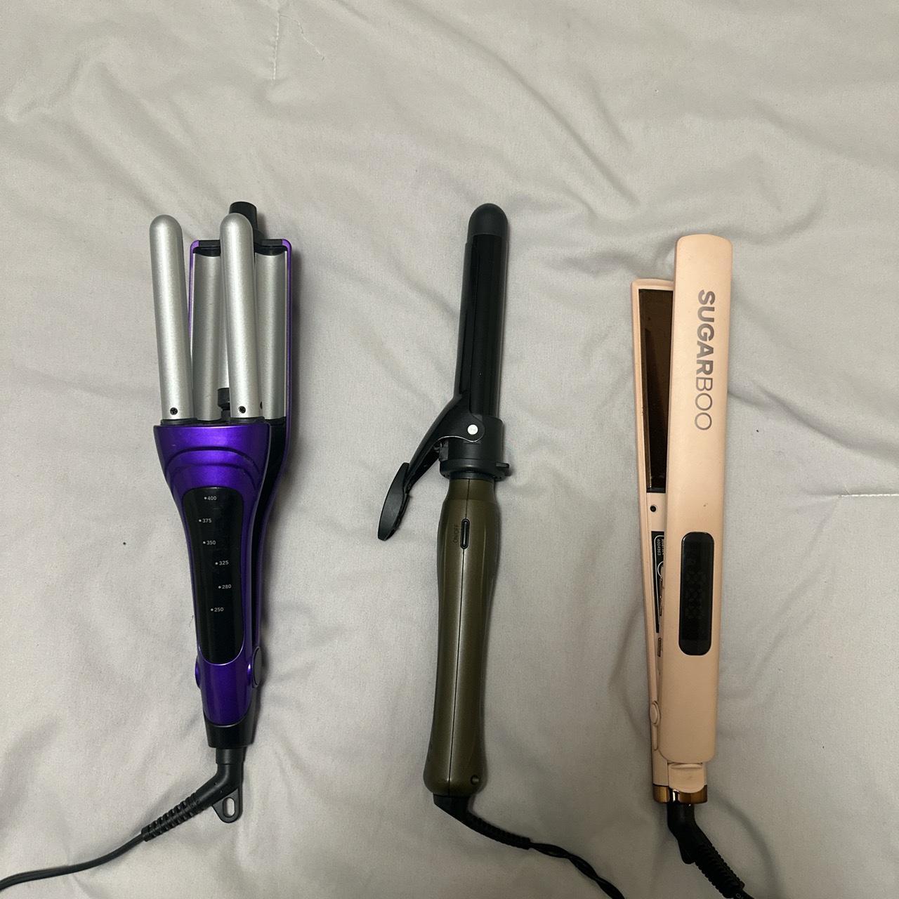 Straightener, curling iron, and Hair wave iron.... - Depop