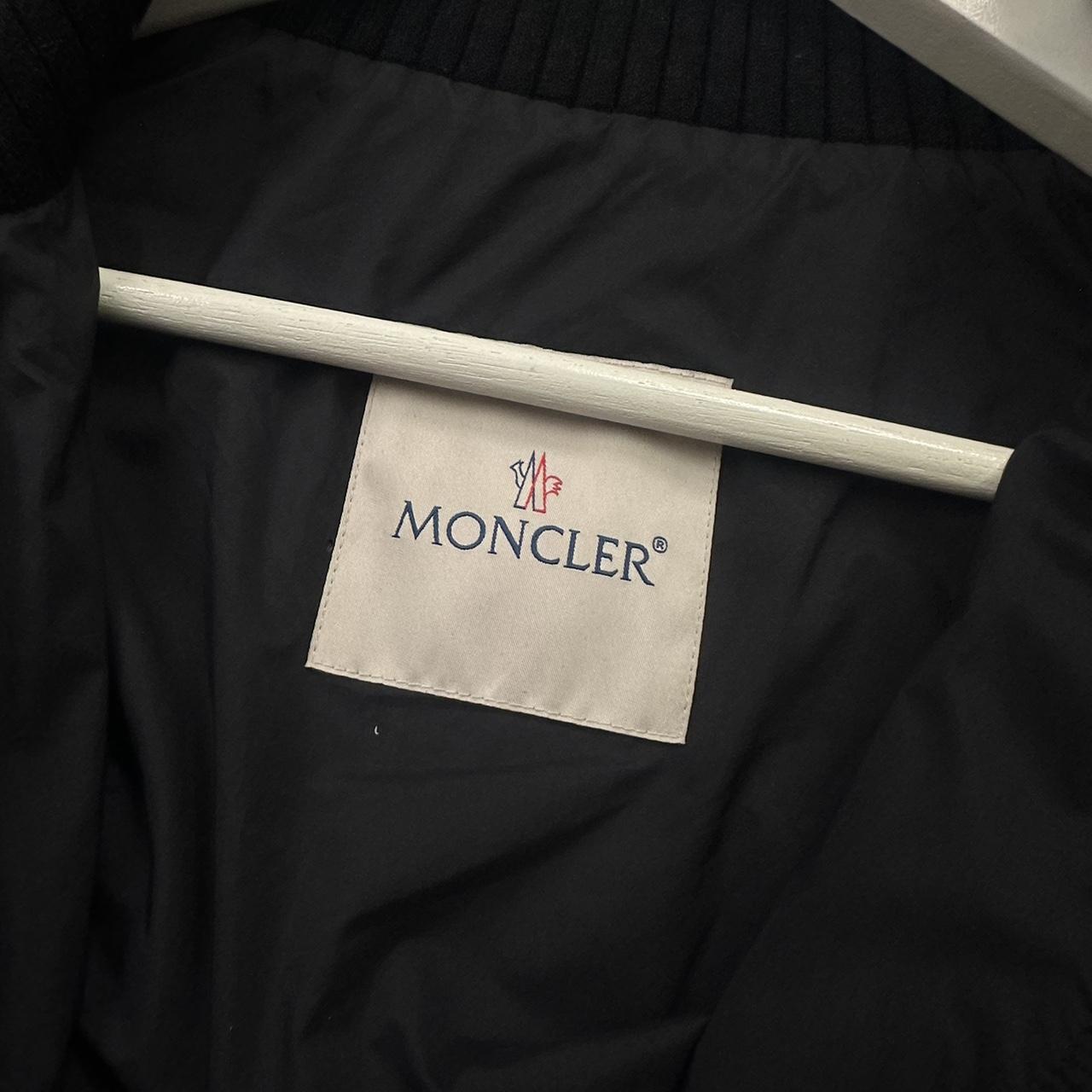 Moncler light weight Zip Up Jacket - navy blue -... | Depop