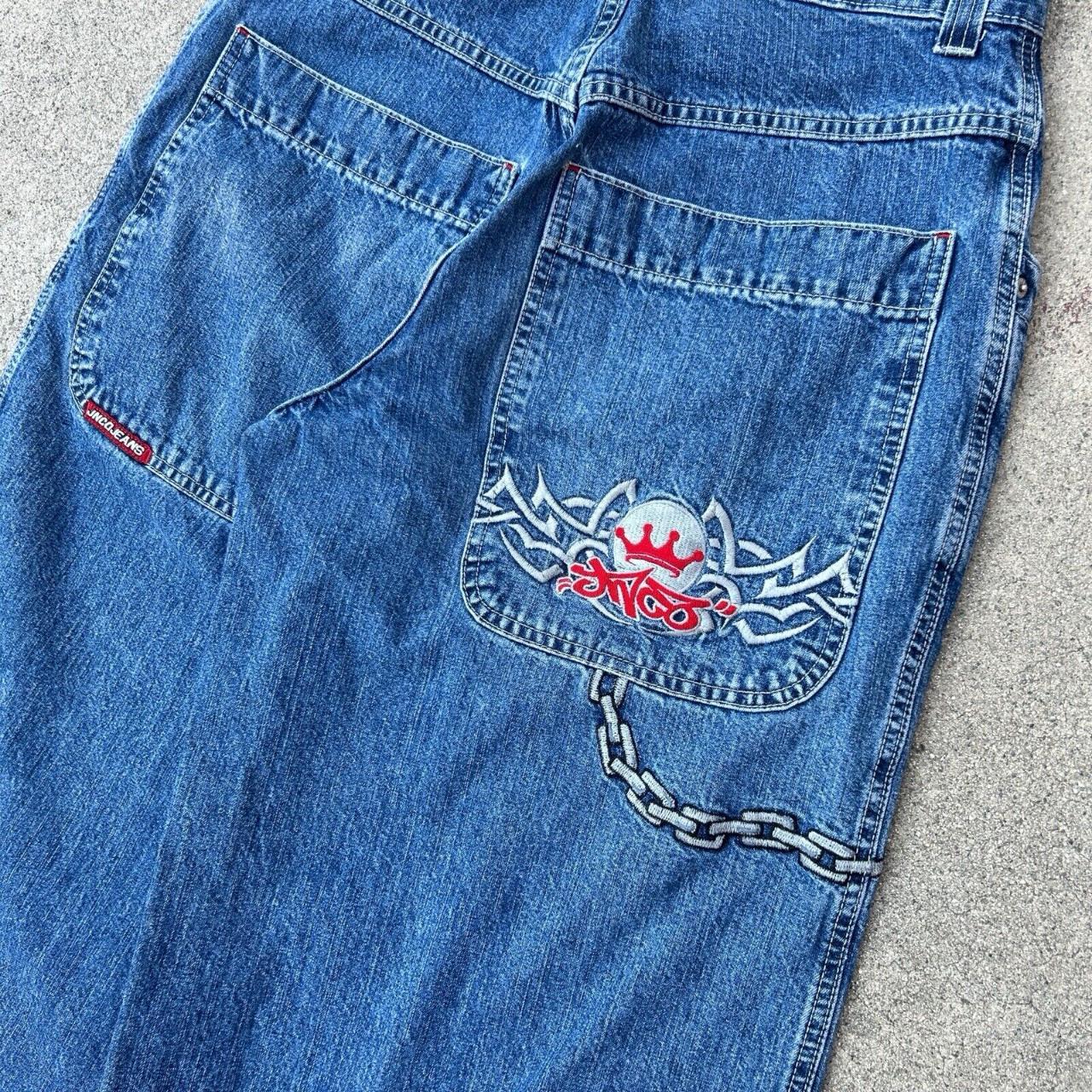 jnco chain jeans 34x30 - Depop