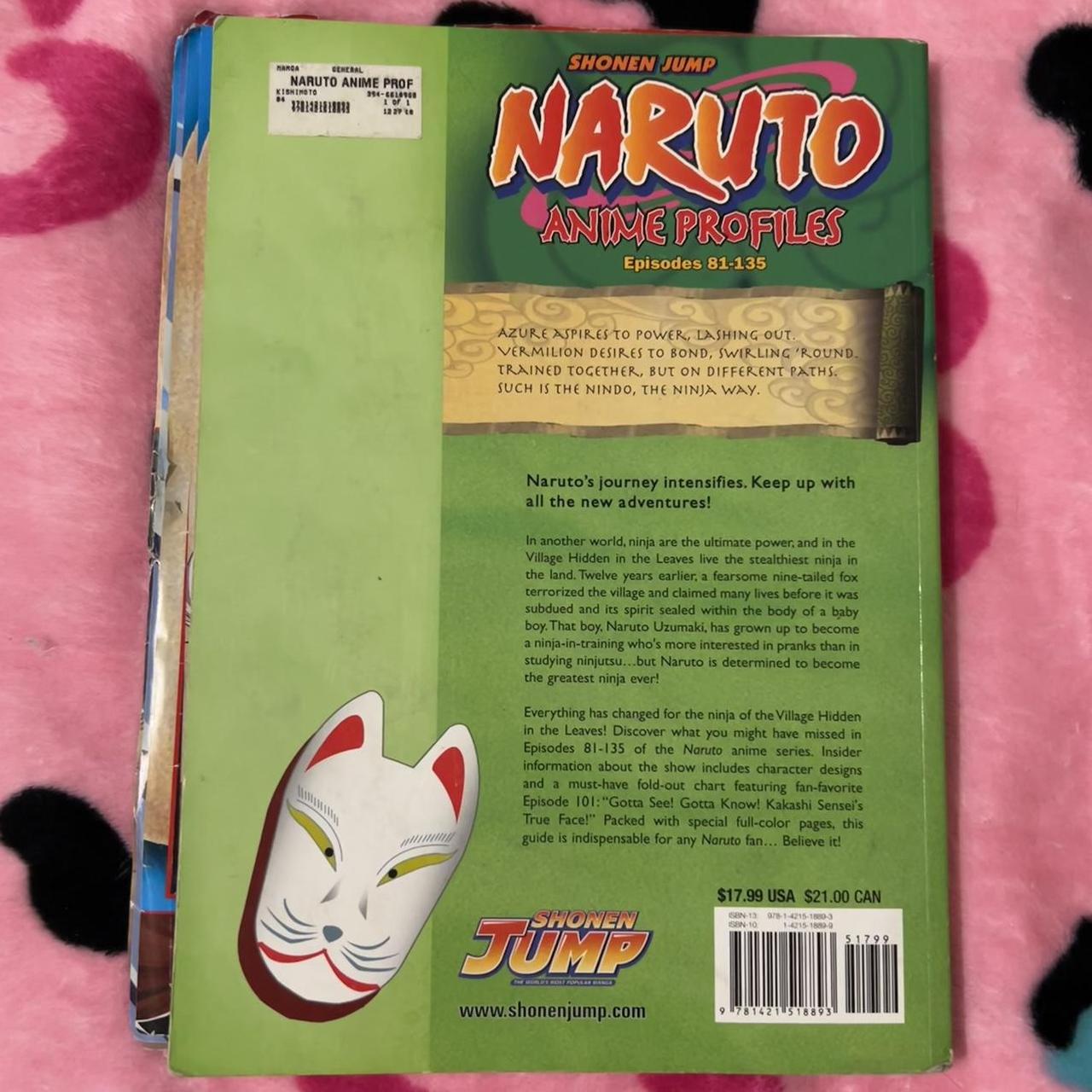 Naruto anime profiles. The first few pages are taped... - Depop