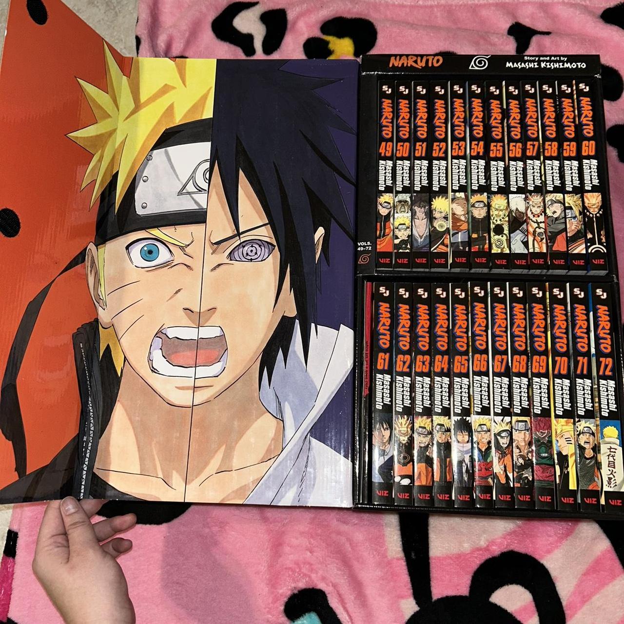 Naruto box set #3 volumes 49-72 all in perfect... - Depop