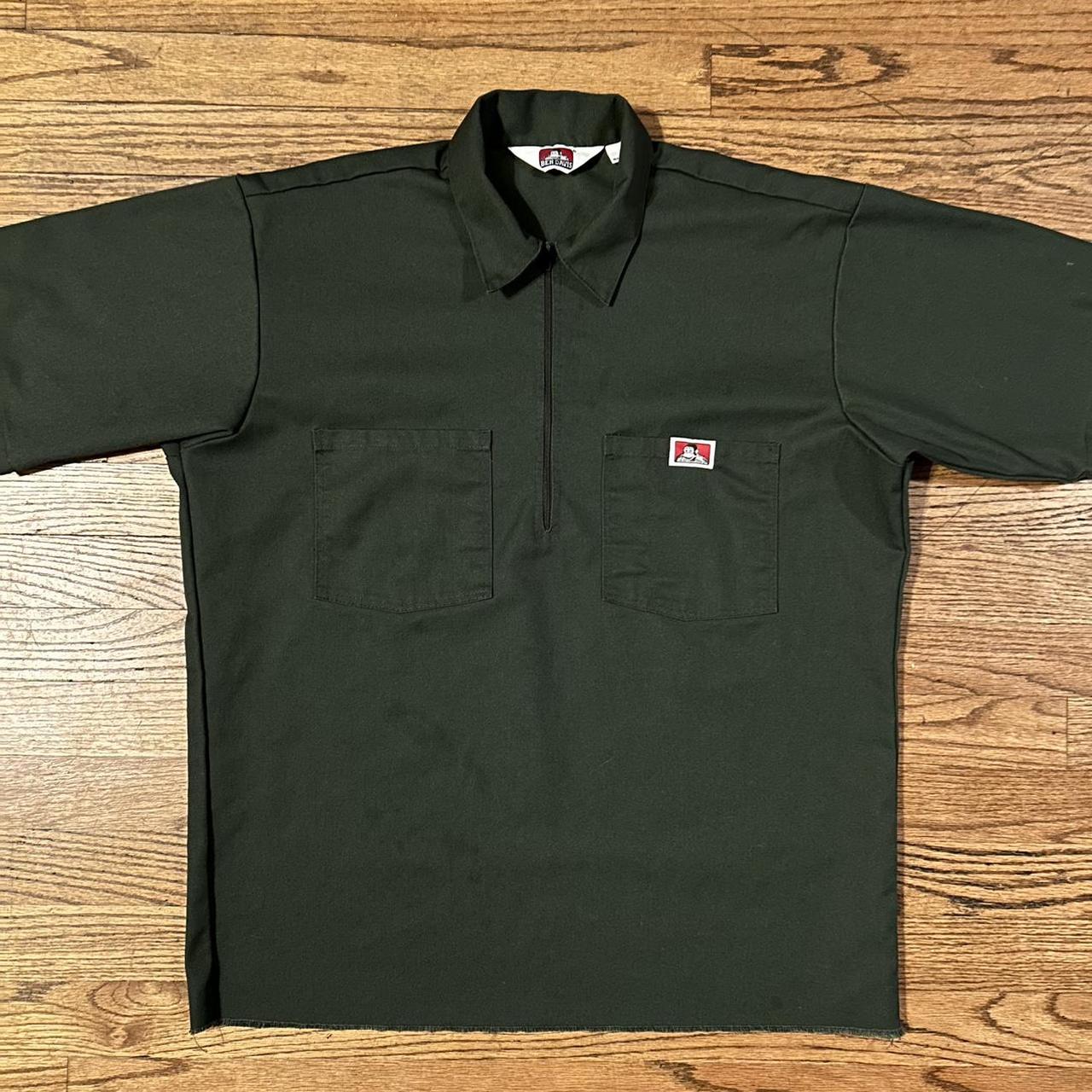 Ben Davis 1/2 zip workwear shirt. Mens size medium.... - Depop