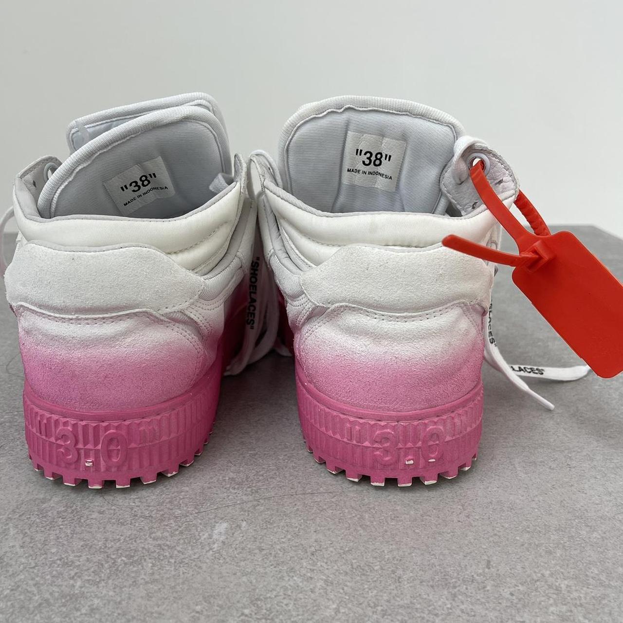White and pink off white trainers Vintage Great... - Depop