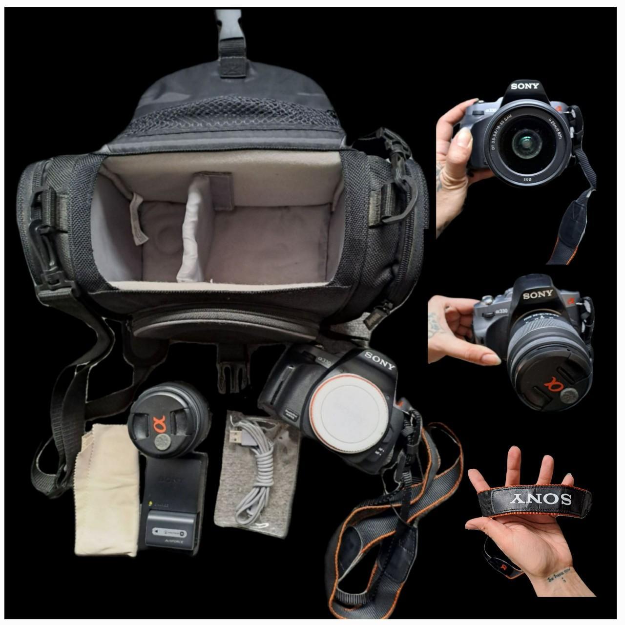 Sony Alpha 330 digital camera with full kit... - Depop