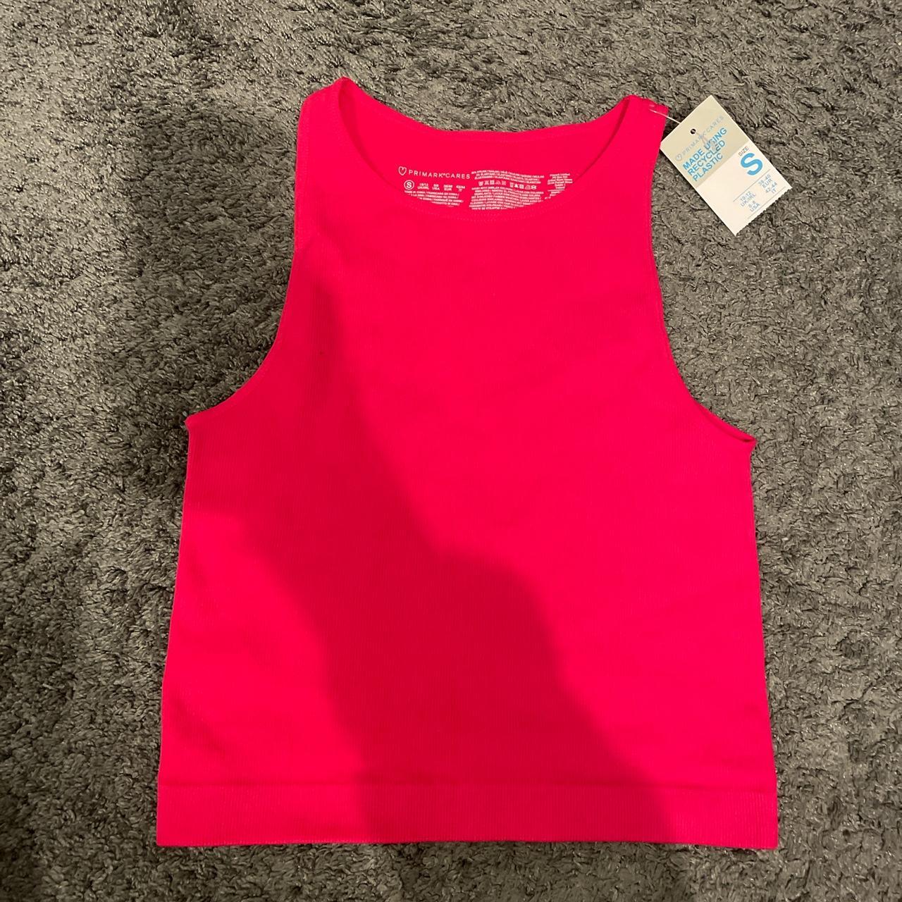 Really cute pink tank top Size small, fits size... - Depop