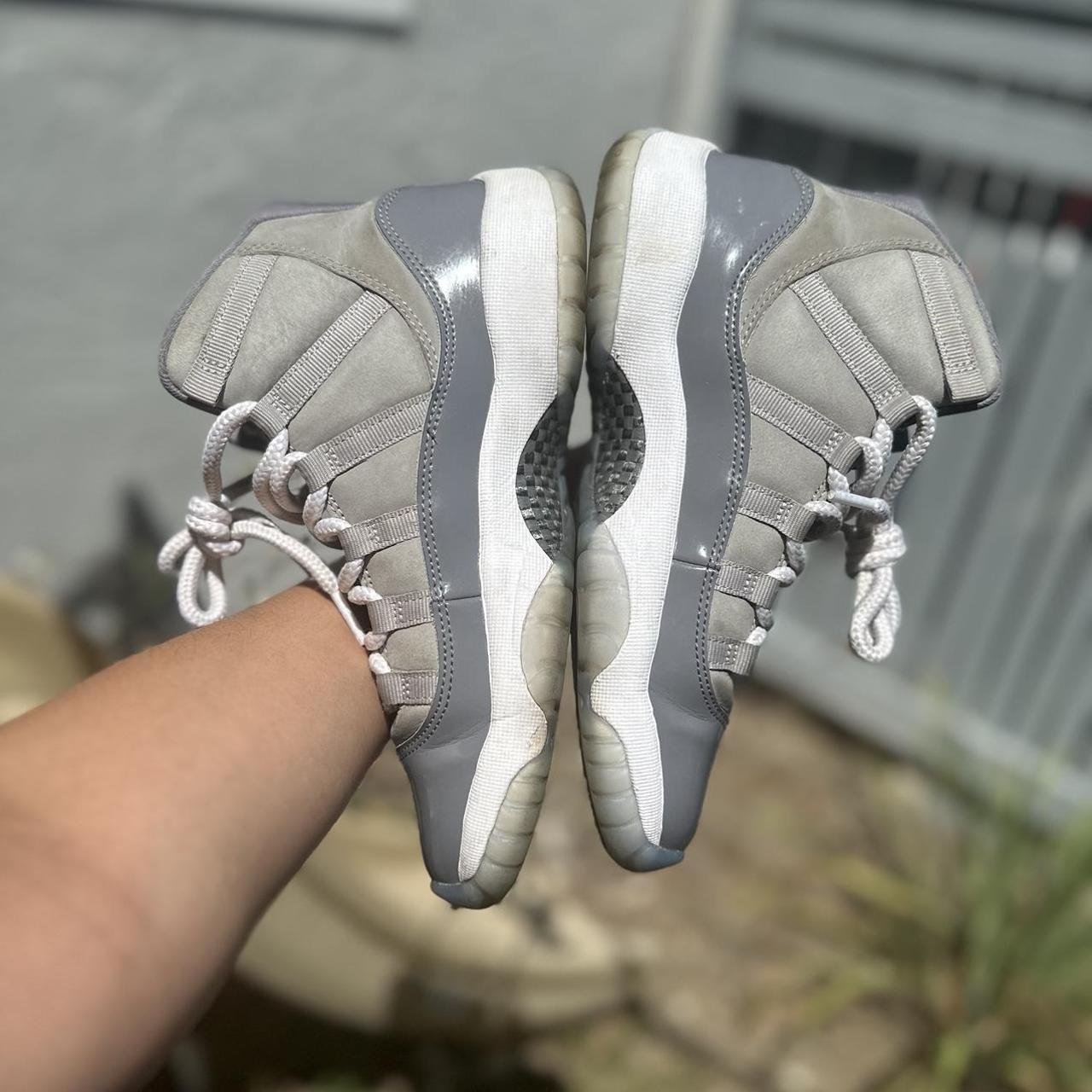 Jordan 11 cool greys size 4.5(m) 6(w) Good... - Depop
