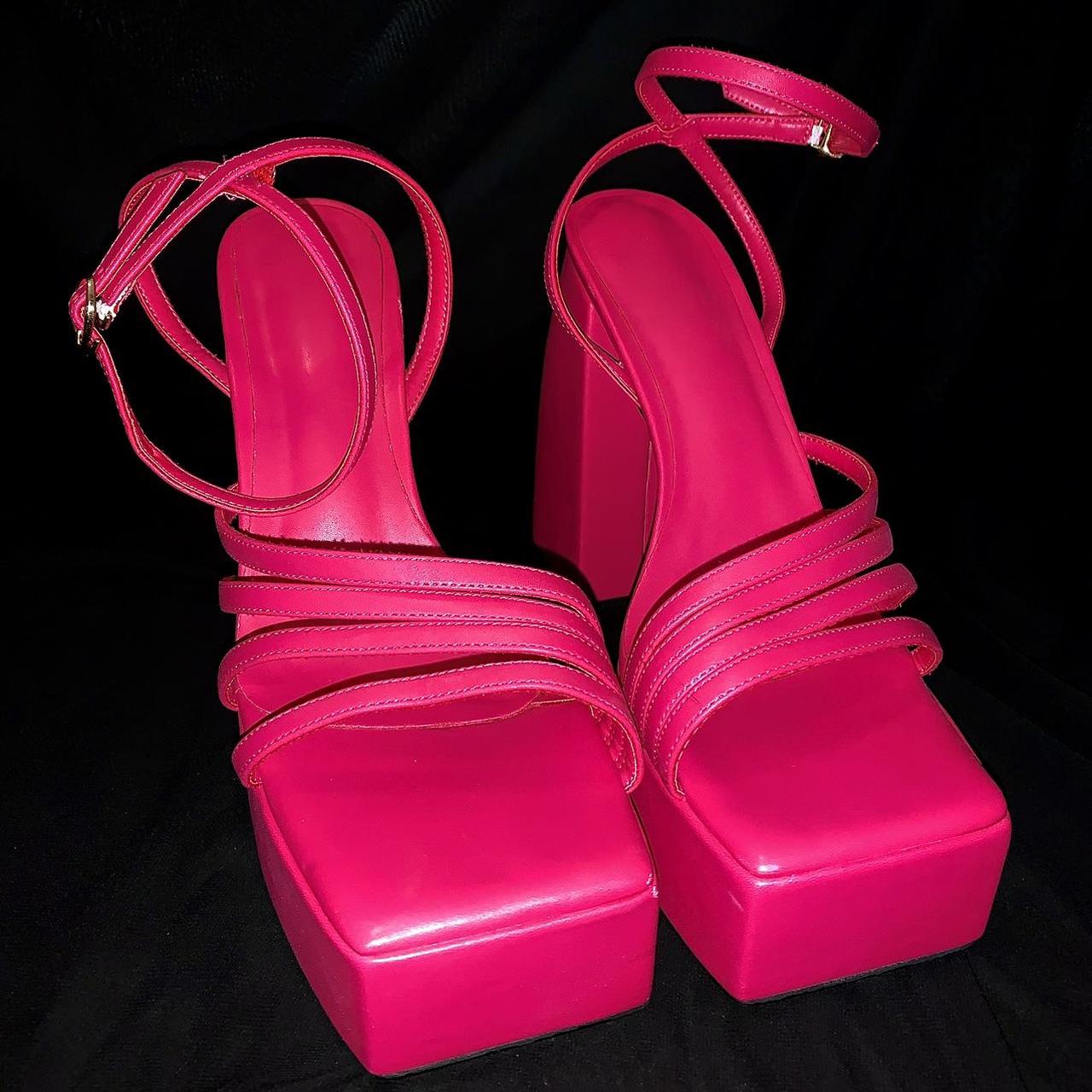 🫦jada Style Hot Pink Platform Heels🫦 🧚🏾soft Durable Depop