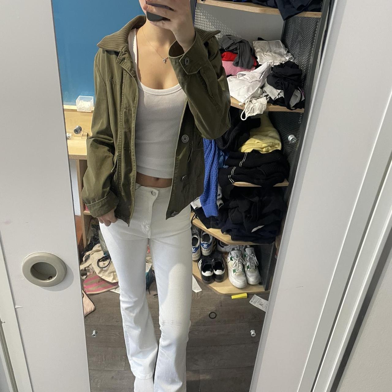 green diesel cargo jacket - Depop