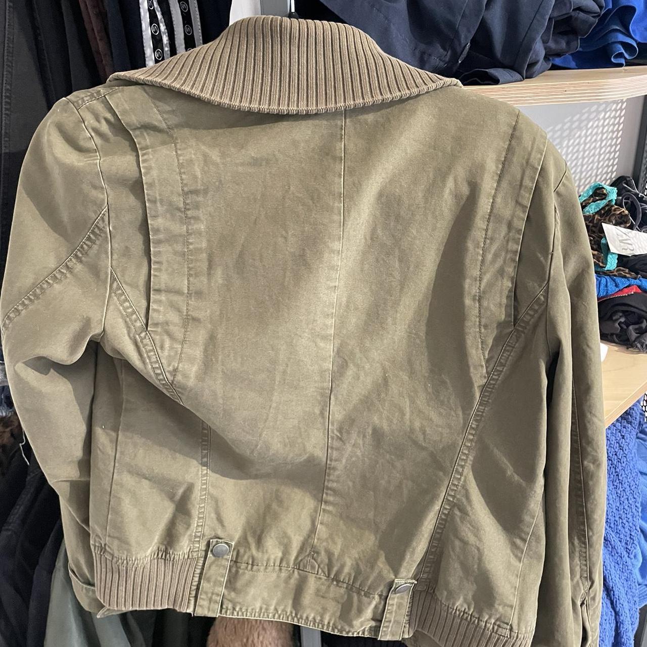 green diesel cargo jacket - Depop