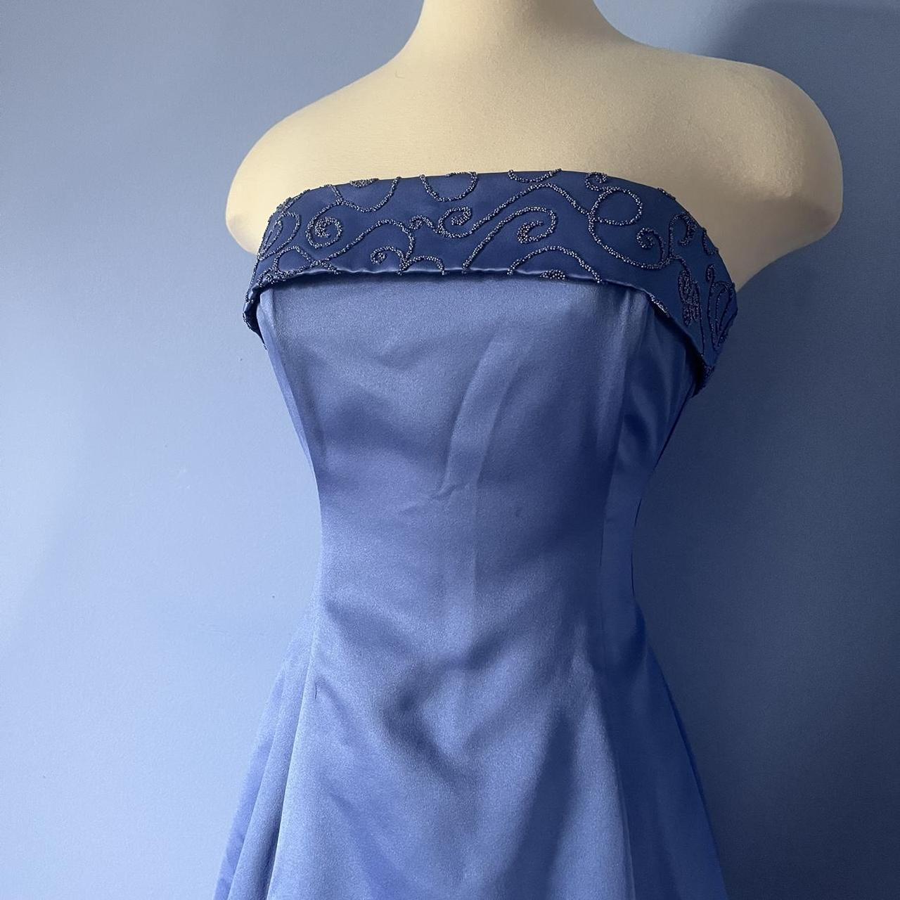 ROBERTA Gorgeous vintage blue cinderella-esque gown... - Depop