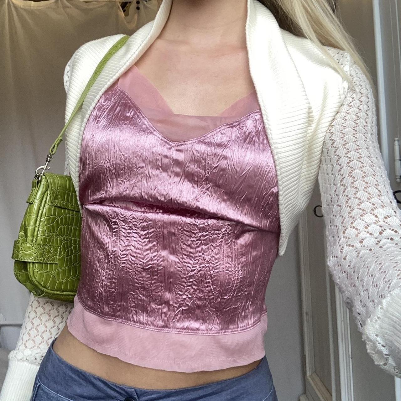 Y2k cream white cropped cardigan 🍒 white Y2k Bolero... - Depop