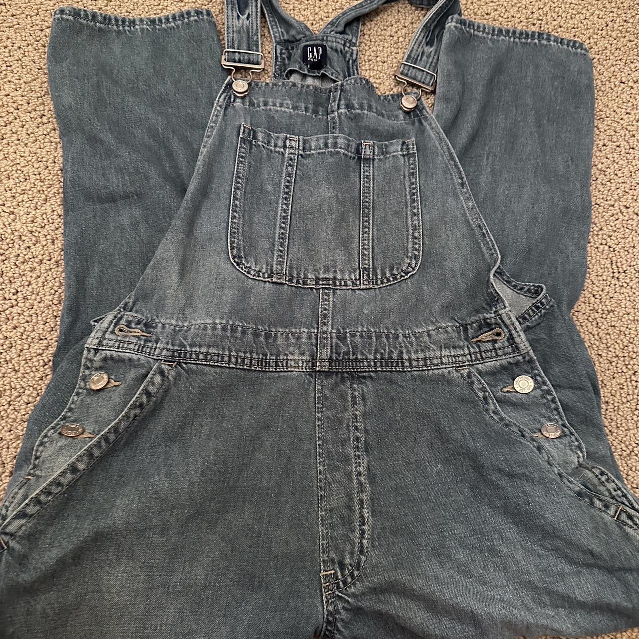 The Gap denim overalls. Size medium Free shipping... - Depop