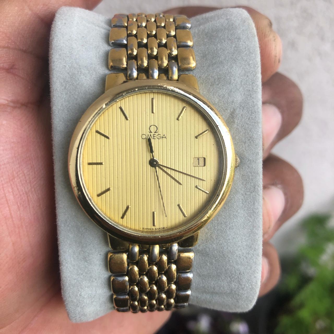Omega Women's Gold Watch | Depop