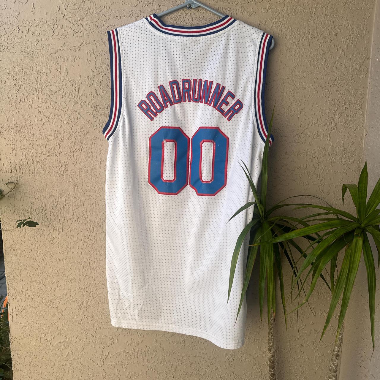 Vtg Champion Space Jam Roadrunner Embroidered Jersey... - Depop