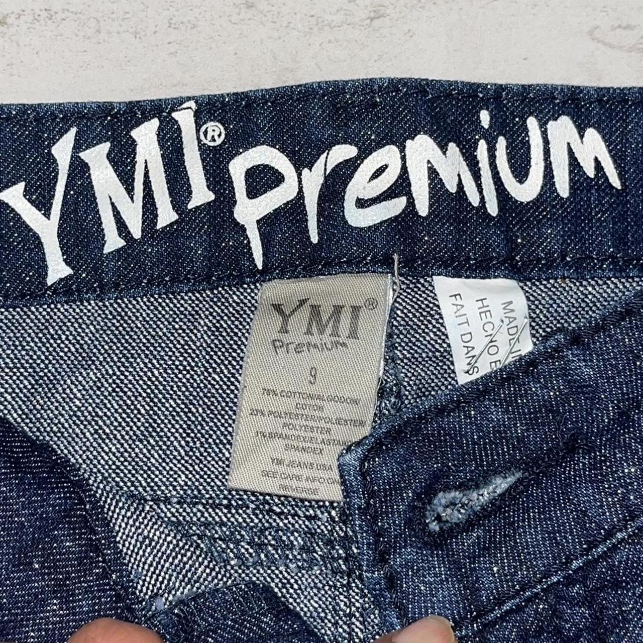 Vintage YMI premium sparkly denim mini skirt.... - Depop