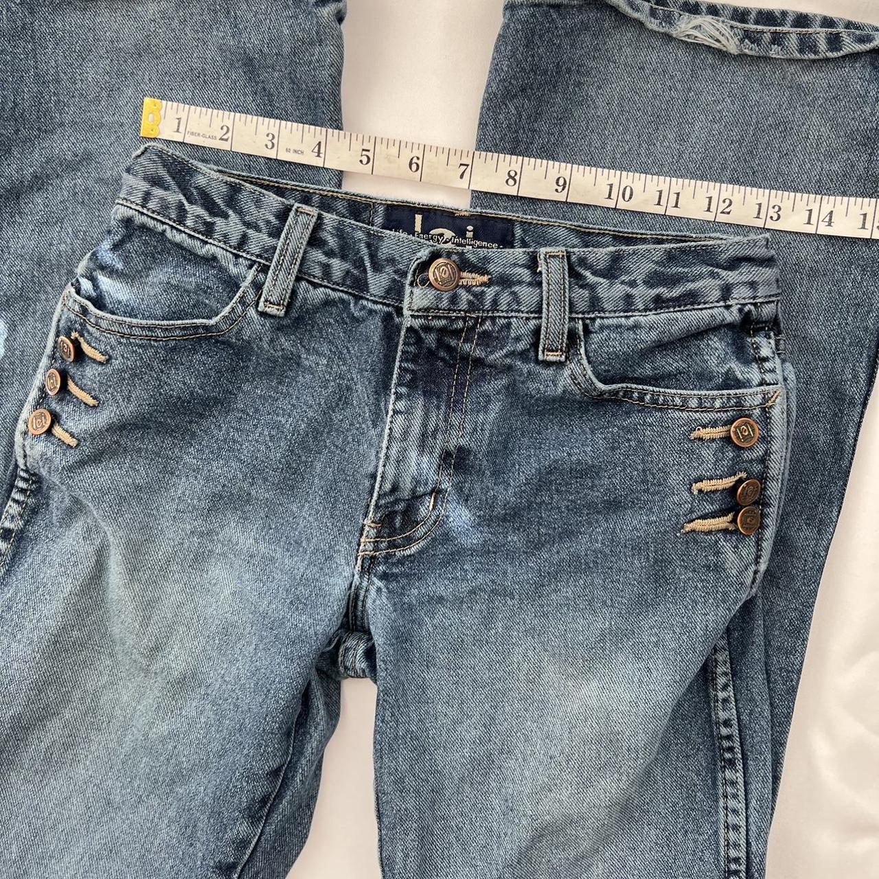 Lei flare denim pants 8” rise 34” hips 29” inseam.... - Depop