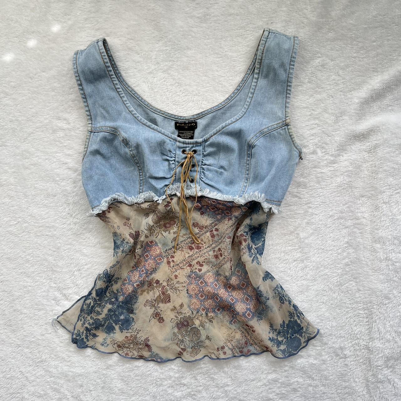 Fang y2k tank top. flaw shown #y2k #trendy #boho - Depop