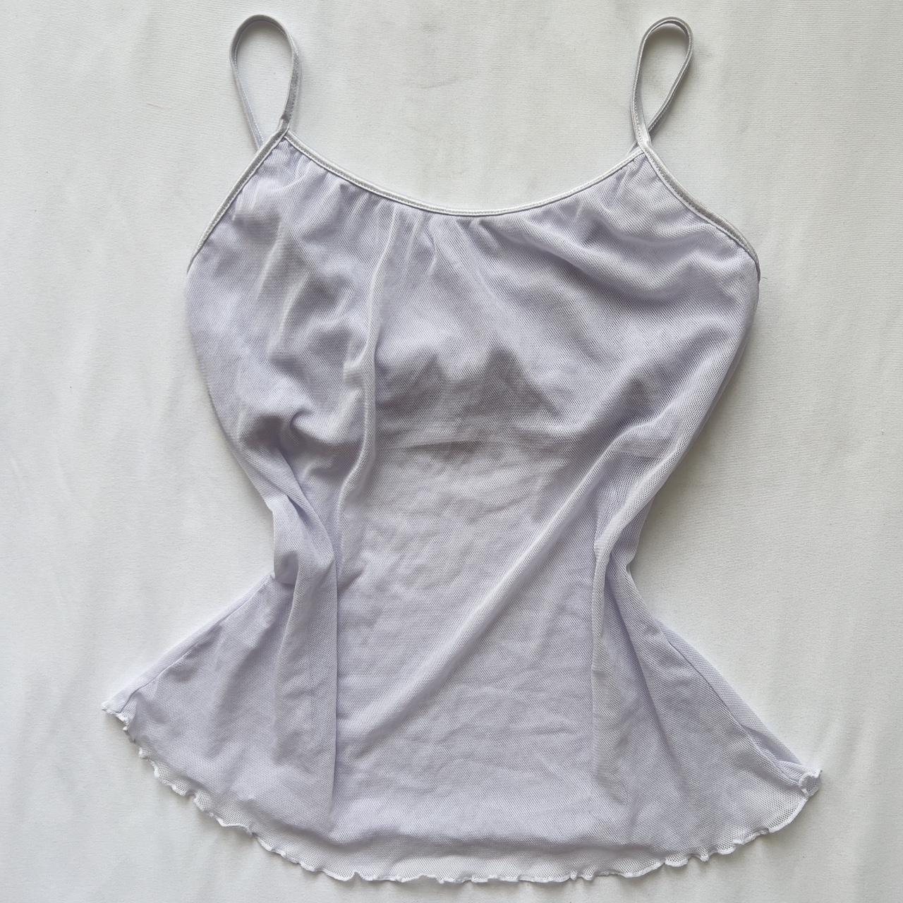 Light purple cami top with adjustable straps #y2k #90s - Depop