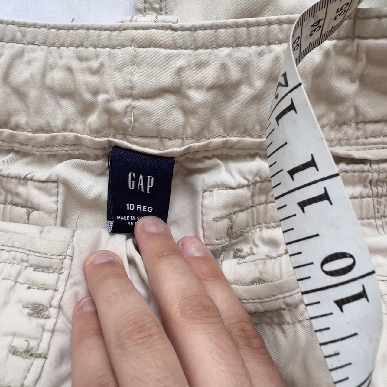 tan long cargo pants with drawstring. 29” inseam and... - Depop