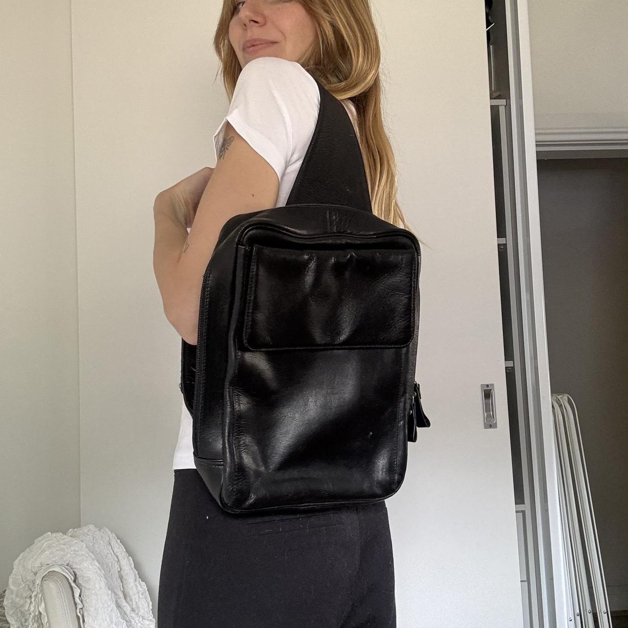 Country Road cross body back pack leather made in... - Depop