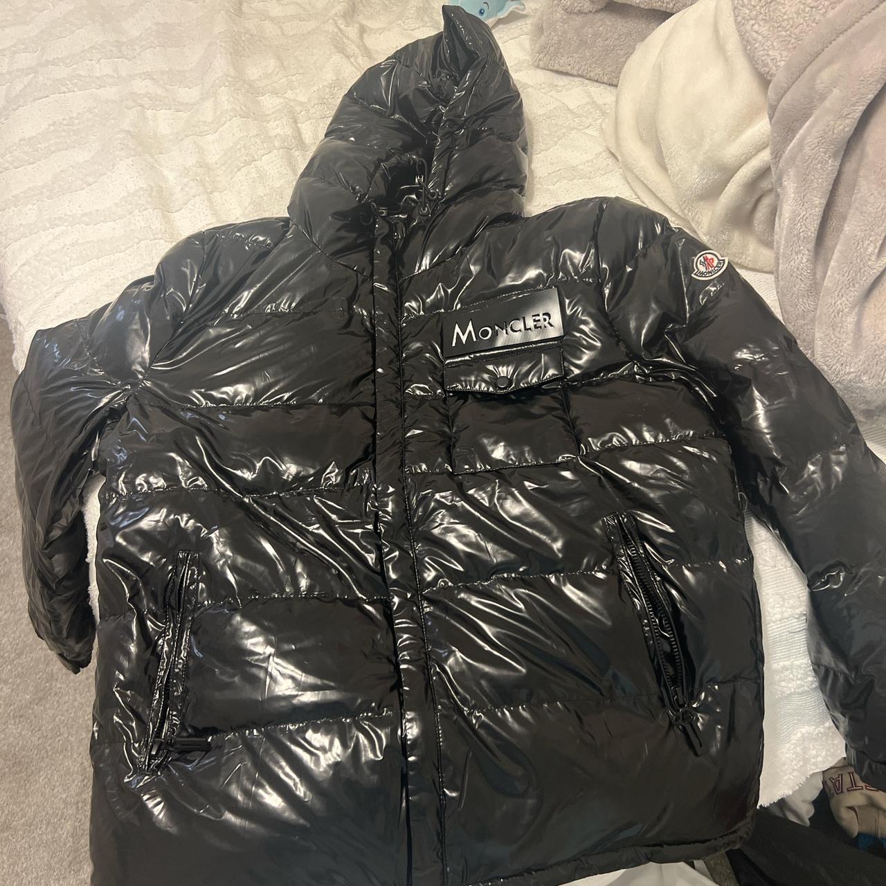 Moncler coat size 5 or xl-2xl. Super comfortable - Depop