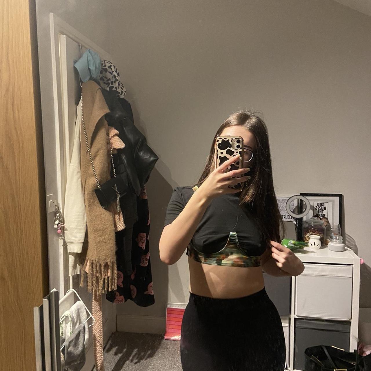 Pretty Little Thing Corset Style Crop Top Never worn... - Depop