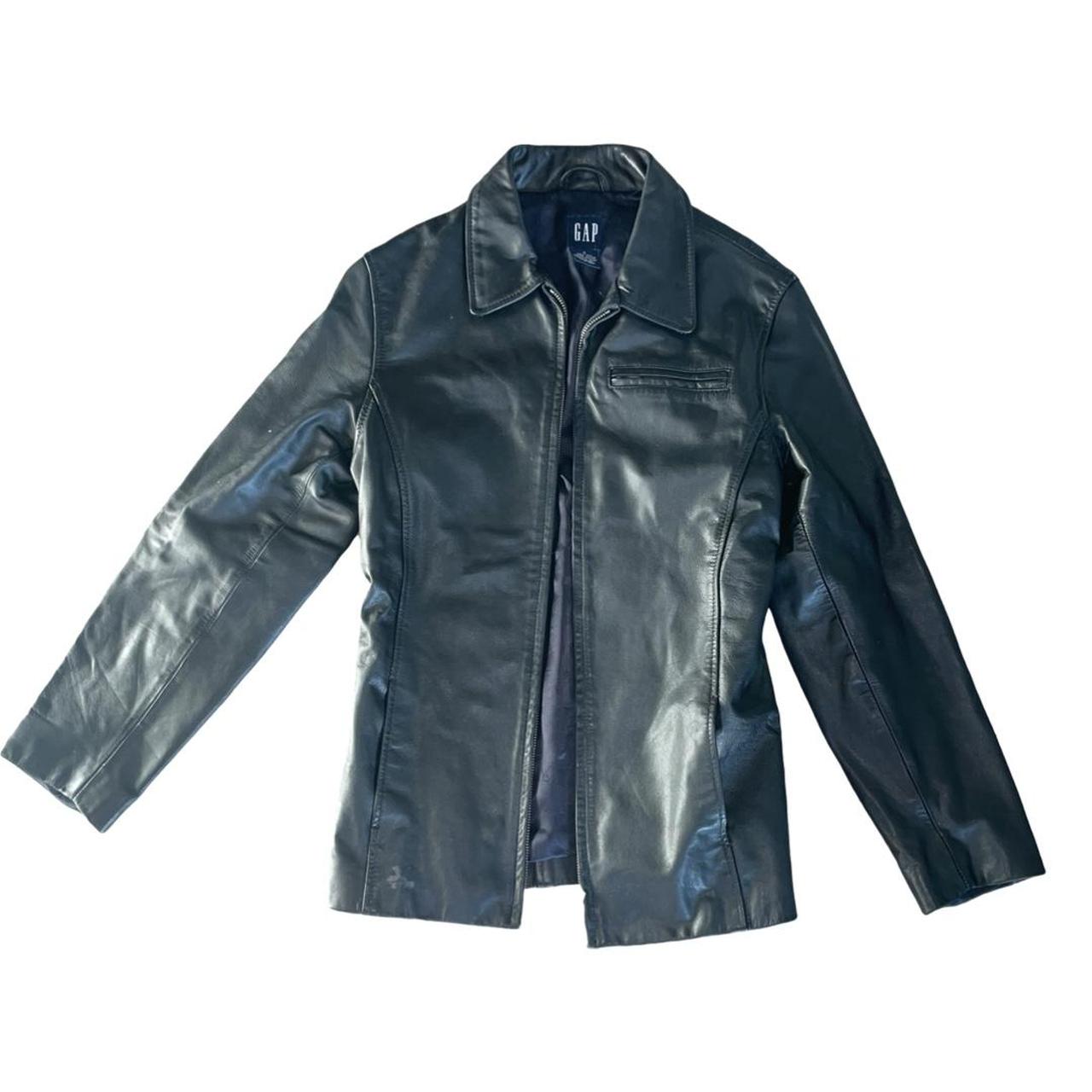 The perfect GAP leather jacket Size... - Depop