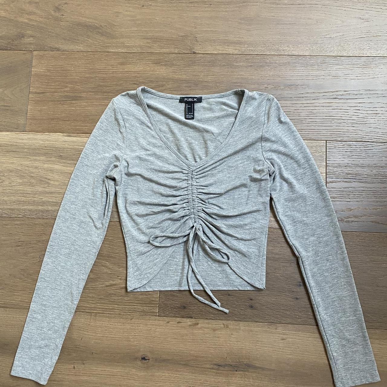 Forever 21 Women's Grey Crop-top | Depop