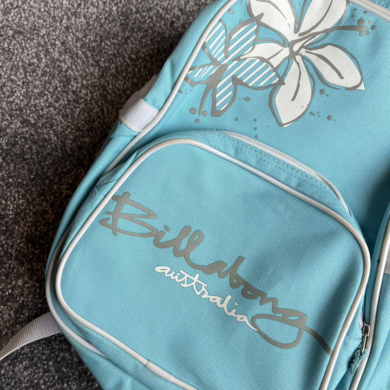 Womens blue vintage y2k billabong backpack/... - Depop