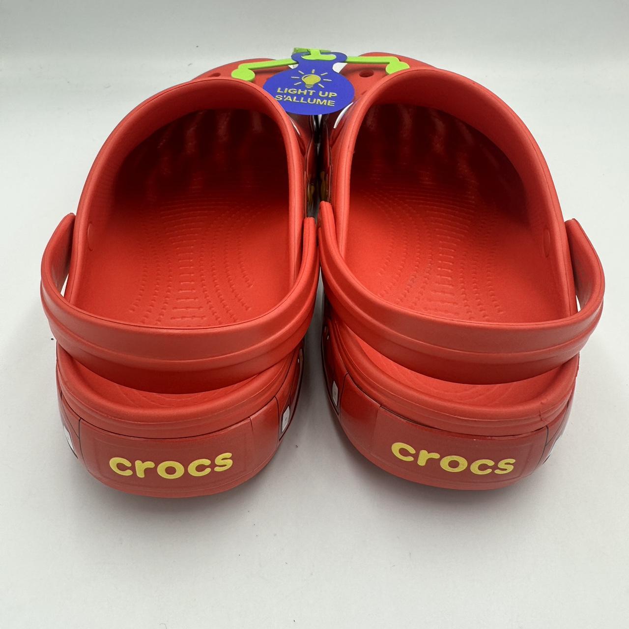 100% Authentic Lightning Mcqueen Crocs Size 8 Women... - Depop
